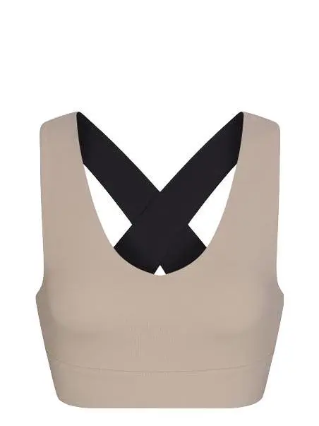 PB5STAR X-over Back Sports Bra - Soft Clay