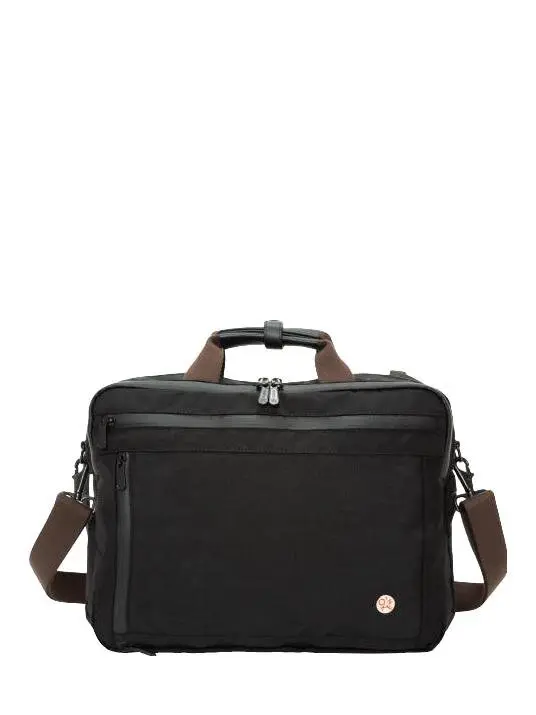 TOKEN Waxed Nylon Saratoga Briefcase - Black