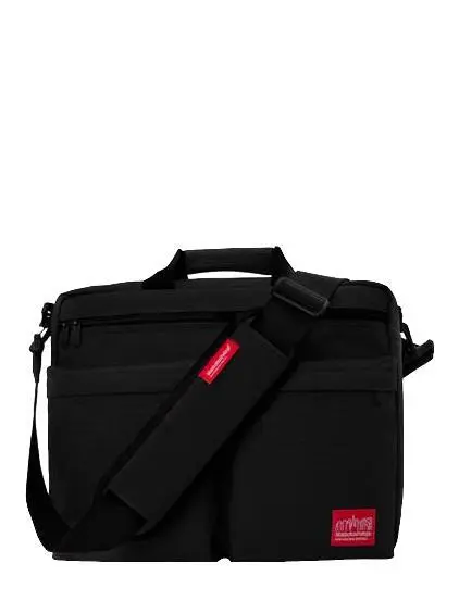 MANHATTAN PORTAGE Tribeca 3-way Carry Briefcase - Black