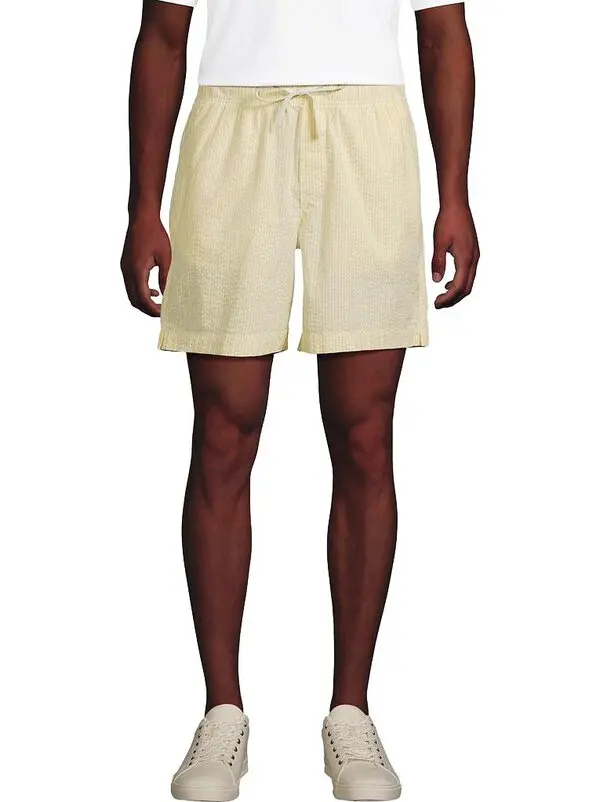 LANDS' END 7" Knockabout™ Deck Short - Sweet Butter Stripes