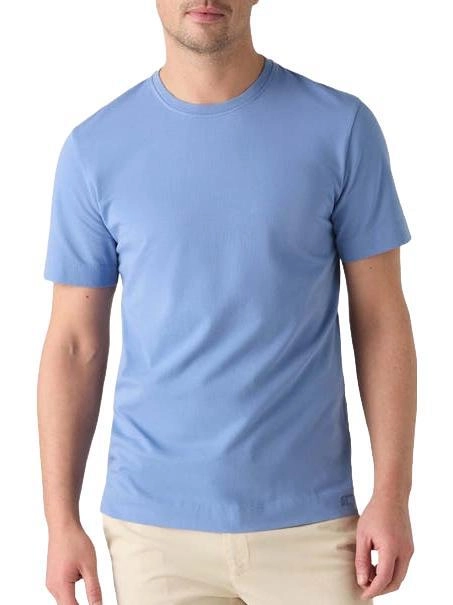 Robert Talbott Stretch Jersey Dean Tee - Classic Legacy Blue