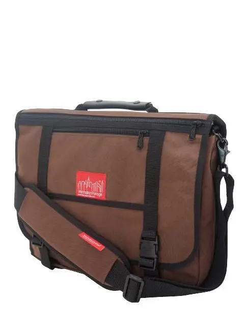 MANHATTAN PORTAGE The Wallstreeter Three-way Carry Bag - Dark Brown