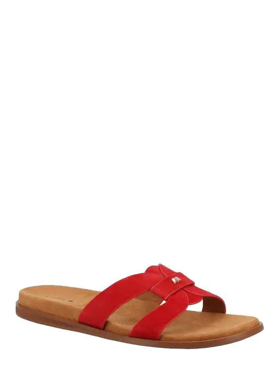 BIRDIES The Sunbird Suede Sandals - Red Suede