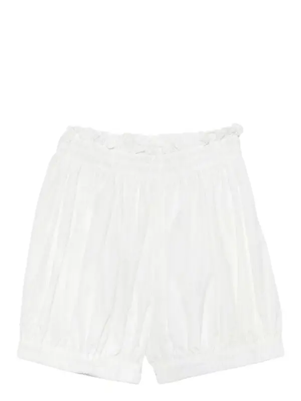 Norma Kamali Peasant Puff Shorts - White