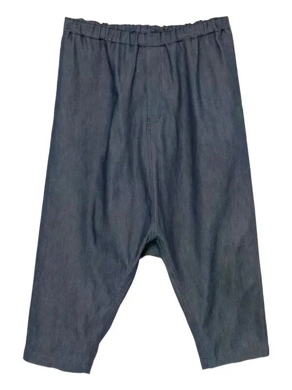 Comme Des Garçons Elasticated-waistband Trousers - Blue