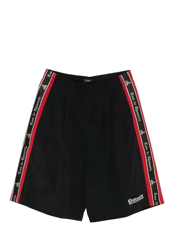 WILLY CHAVARRIA Logo-embroidered Shorts - Black