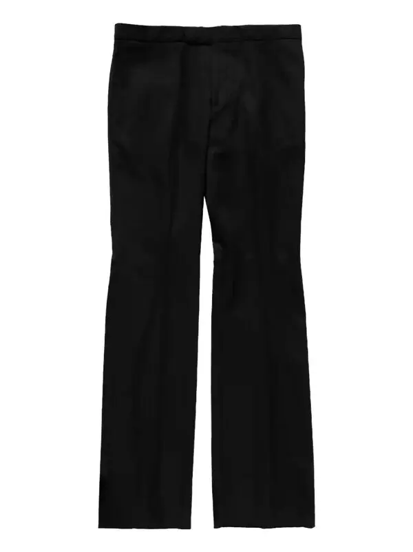 Alexander McQueen Wool Straight-leg Trousers - Black