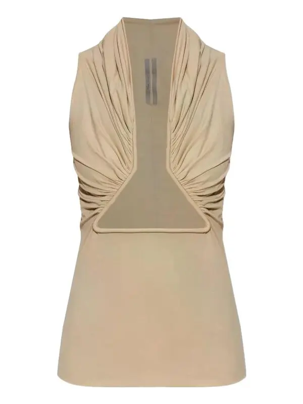Rick Owens Cut-out Detail Top - Neutrals