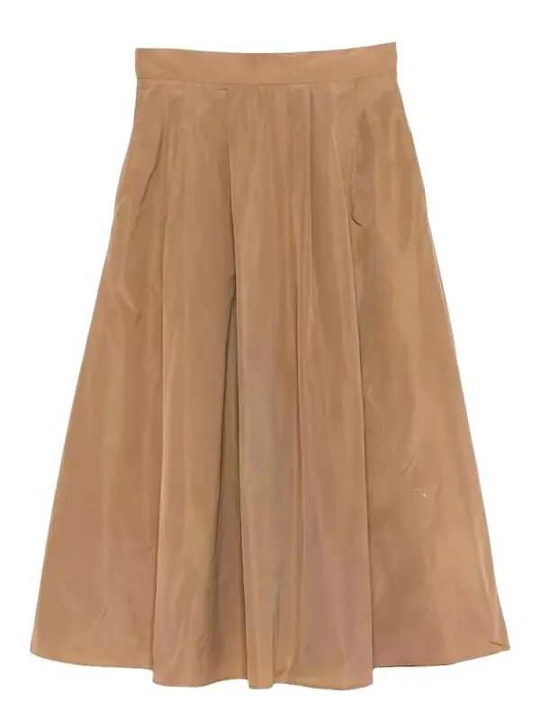 Marella Diva Pleated Midi Skirt - Neutrals