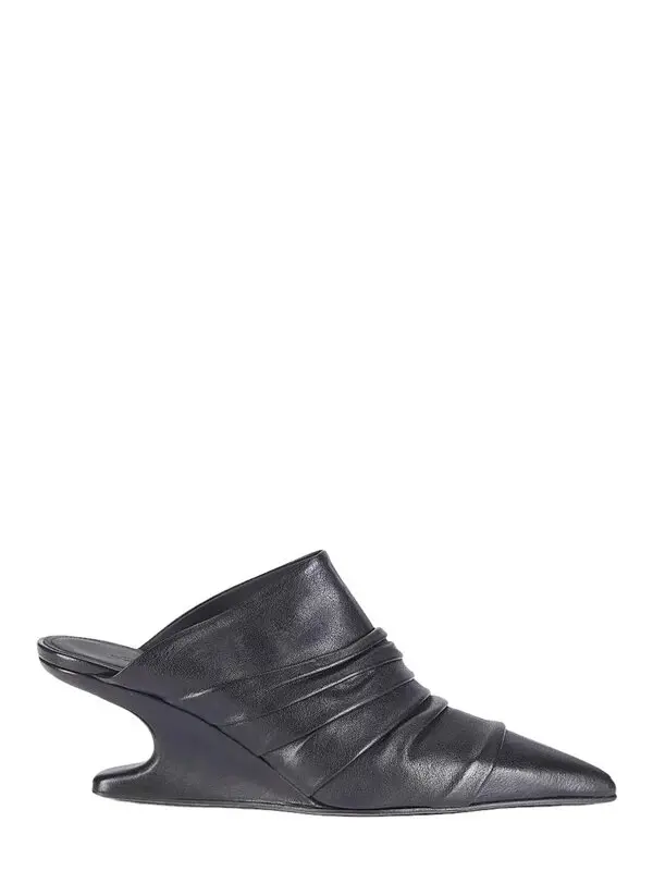 Rick Owens Cantilever Sharp Sabot Mules - Black