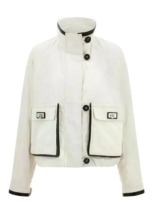 FERRAGAMO Button-fastening Jacket - White