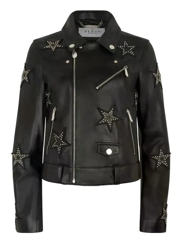 Philipp Plein Biker Jacket - Black