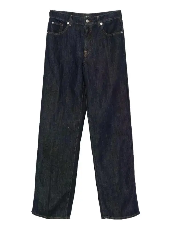 7 For All Mankind Stovepipe Jeans - Blue