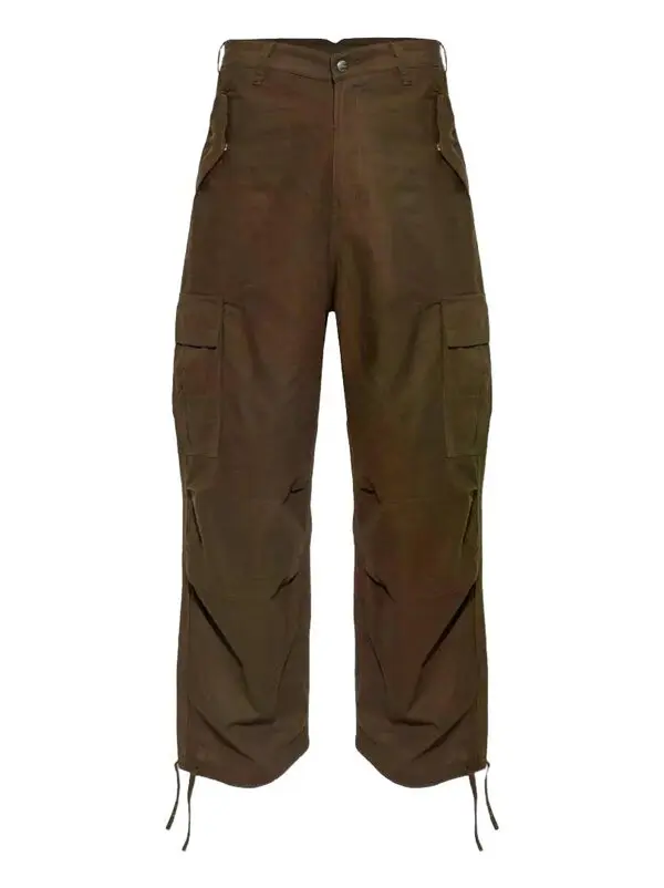 Rhude Drawstring Cargo Trousers - Green