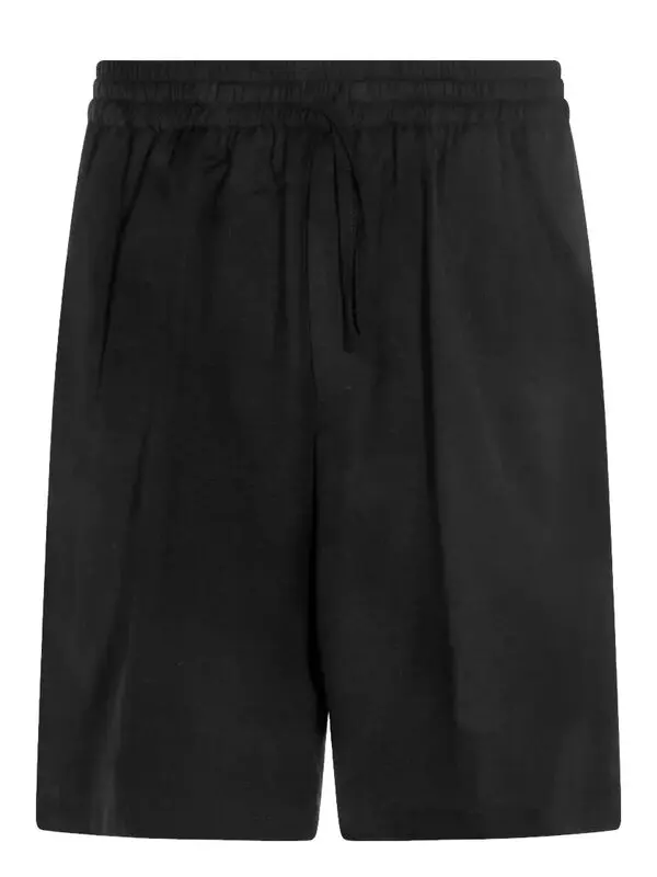SEVEN GAUGE Wool Drawstring Shorts - Black