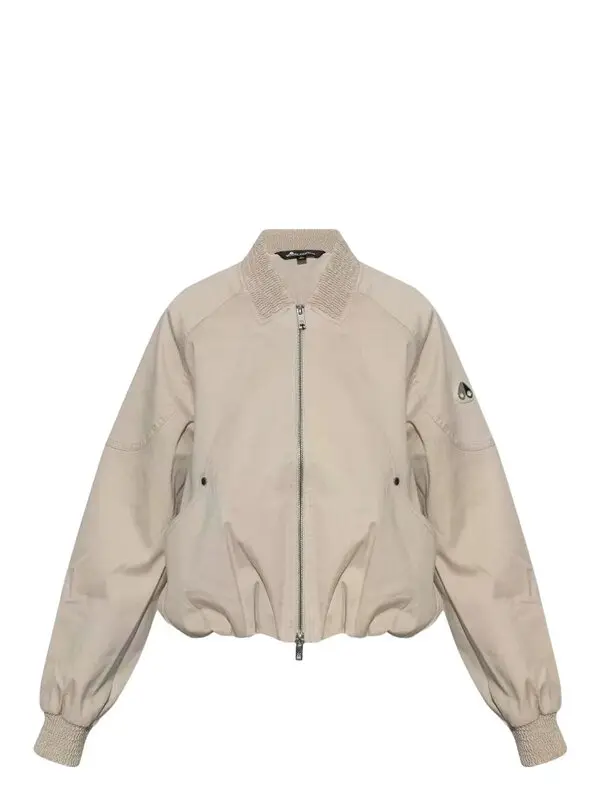 Moose Knuckles Zip-up Bomber Jacket - Neutrals