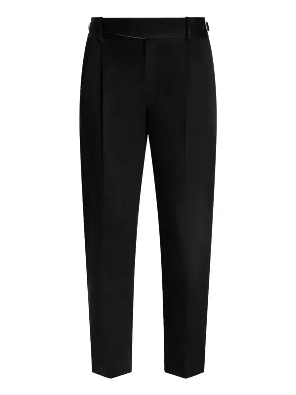 Dolce & Gabbana Pleated Belted Trousers - Black