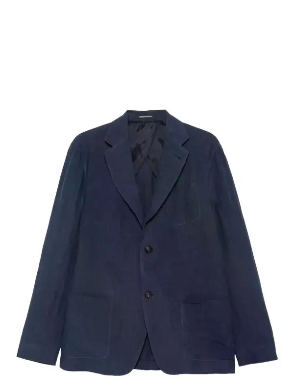 Emporio Armani Linen Blazer - Blue