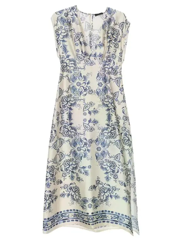 Liu Jo Floral-print Maxi Dress - Neutrals