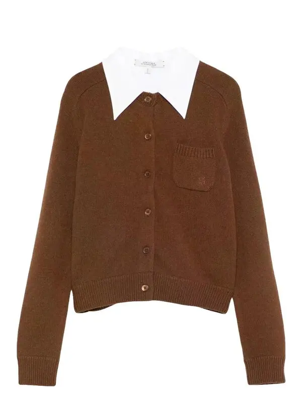 Dorothee Schumacher Elegant Statements Pocket Buttoned Cardigan - Brown
