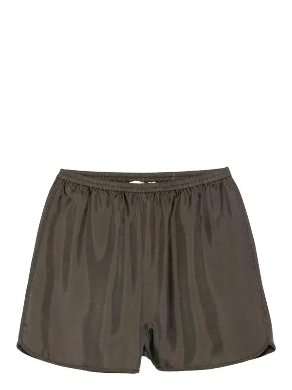 RÓHE Silk Shorts - Brown