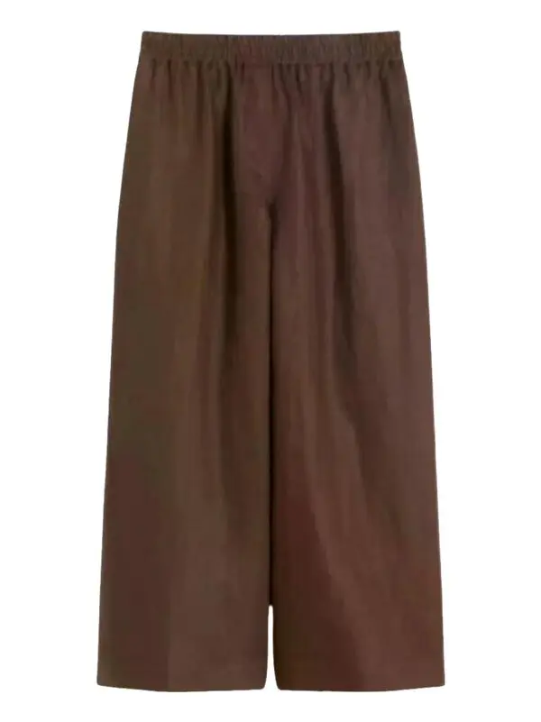 Max Mara Elasticated-waist Palazzo Pants - Brown