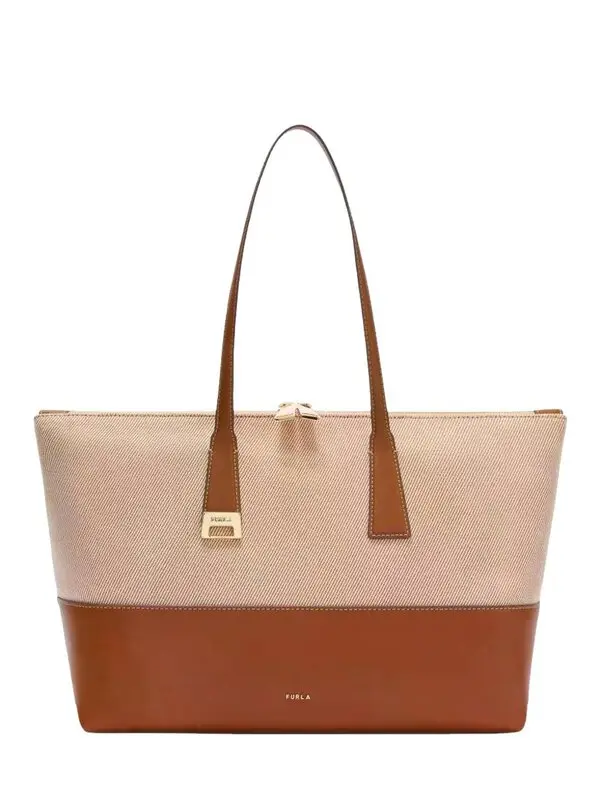 Furla Olivia Large Tote Bag - Neutrals