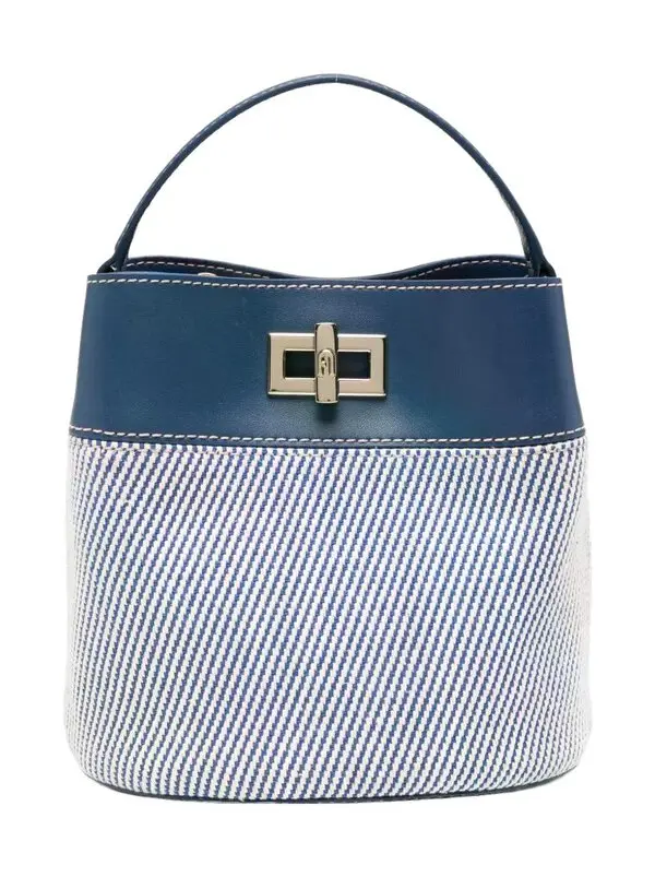Furla Amelia Leather Bucket Bag - Blue