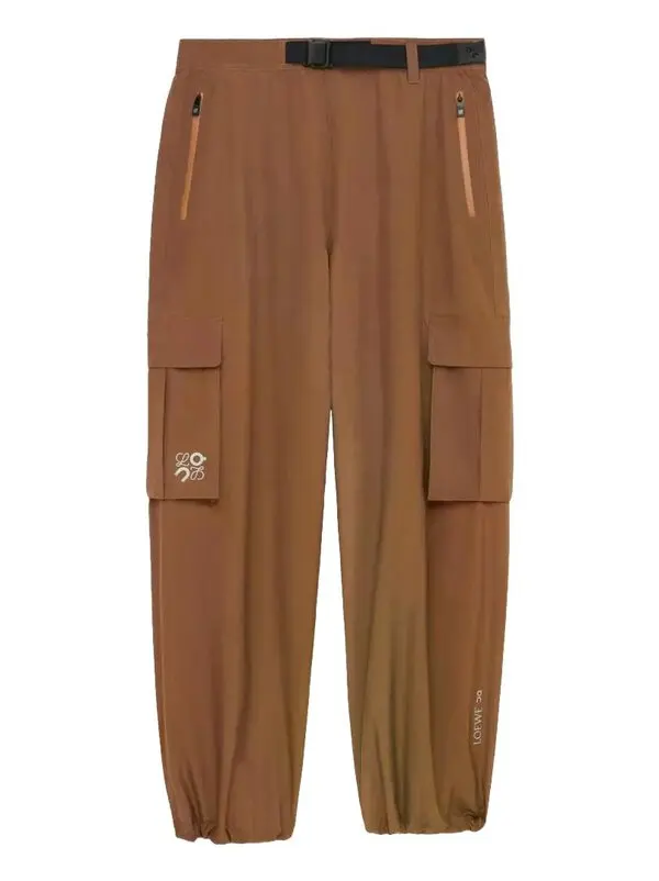 Loewe X On Buckle Logo Cargo Trousers - Brown