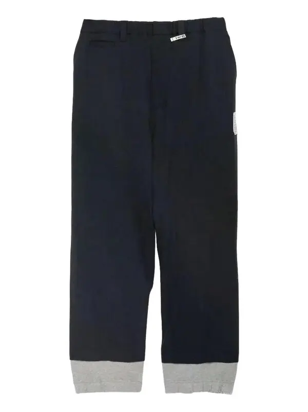 Mihara Yasuhiro Wool Layered Pants - Blue