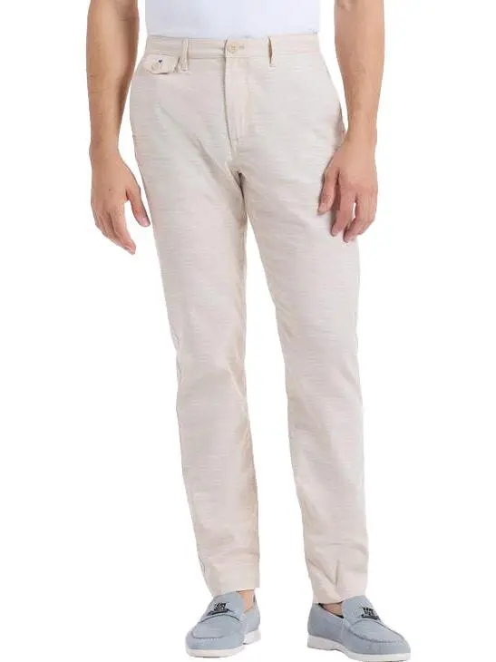 Robert Graham Dixton Straight-leg Cotton & Linen Pants - Sand