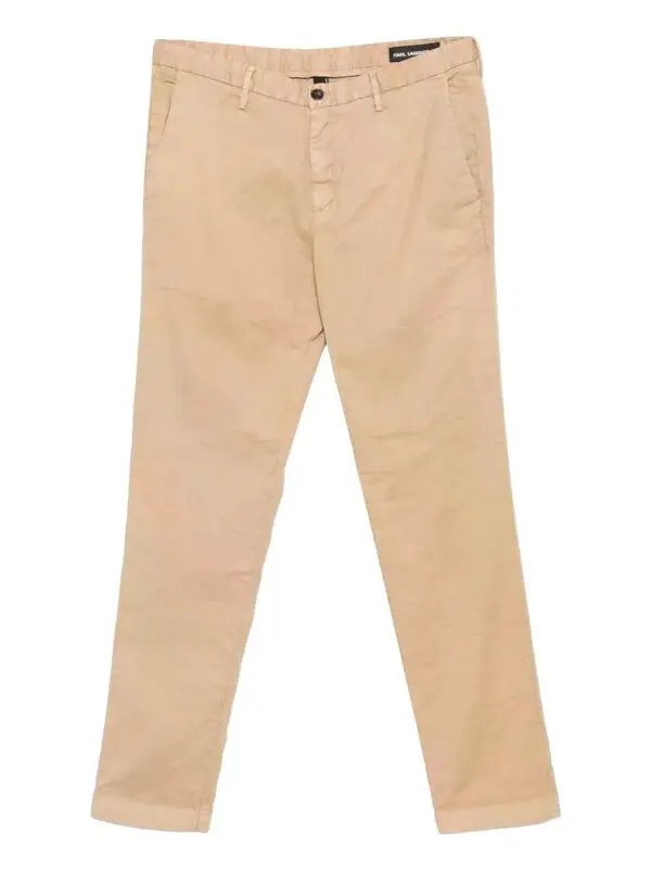 Karl Lagerfeld Button Trousers - Neutrals