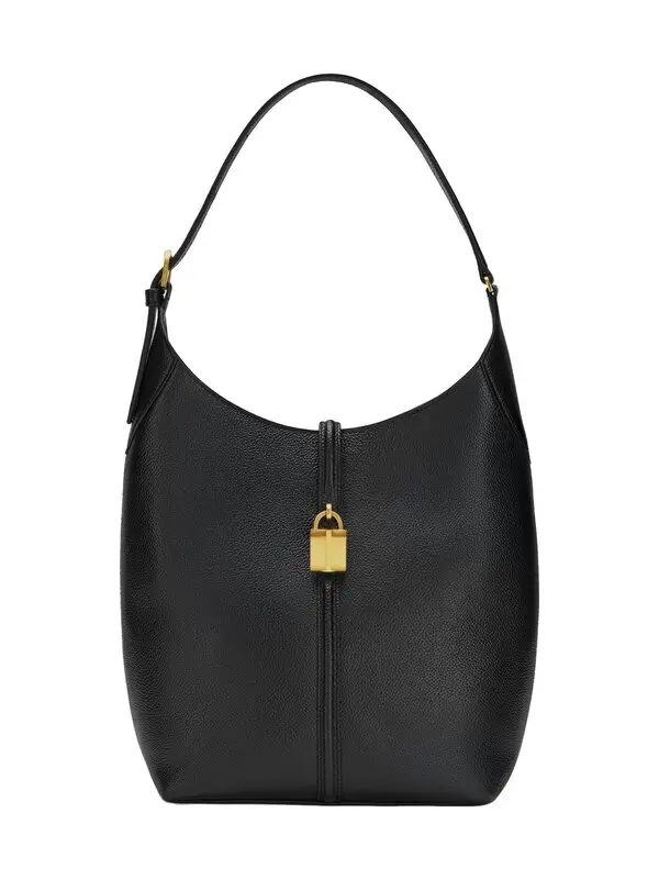 DEMELLIER The Siena Bucket - Black Small Grain