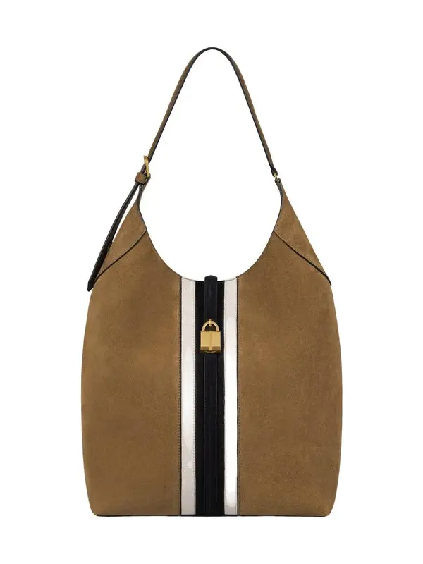 DEMELLIER The Siena Bucket - Tobacco Suede & Black Suede