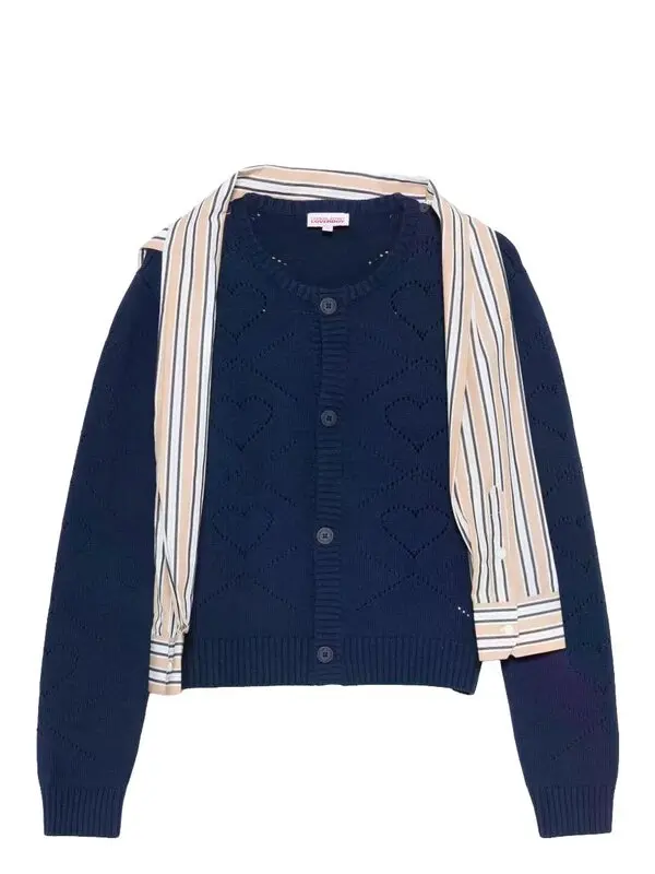 CHARLES JEFFREY Button-up Cardigan - Blue