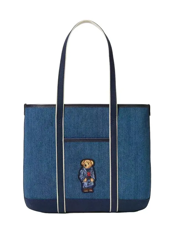 Polo Ralph Lauren Embroidered Logo Tote Bag - Blue