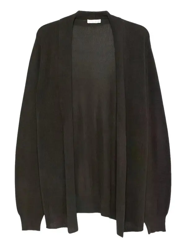 ROBERTO COLLINA Open-front Cardigan - Brown