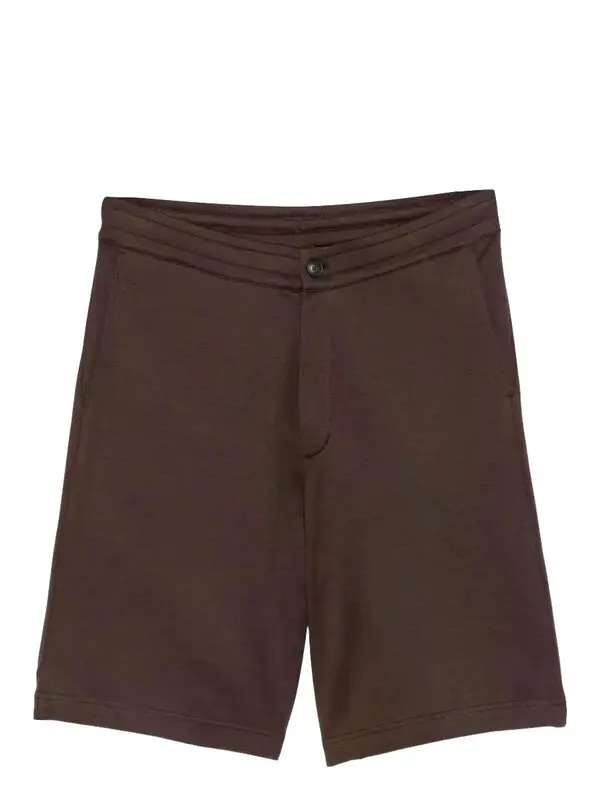 Herno Buttoned Shorts - Brown