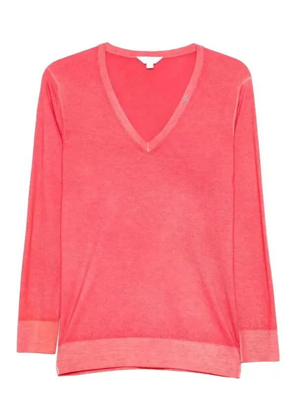 Malo V-neck Cashmere Sweater - Pink