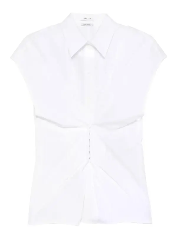 Alexander McQueen Twist-front Shirt - White