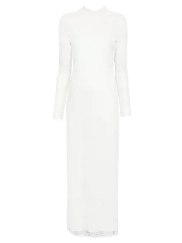 ROTATE BY BIRGER CHRISTENSEN Lace Maxi Dress - White