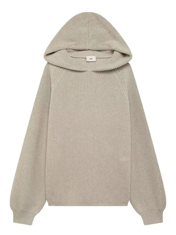 AUTRY Hooded Long-sleeve Knitwear - Grey