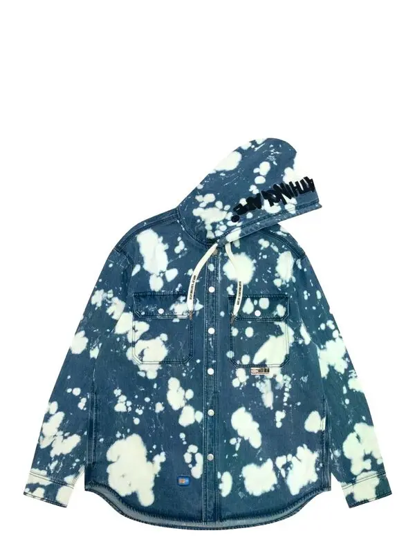 AAPE BY *A BATHING APE Hooded Shirt Jacket - Blue