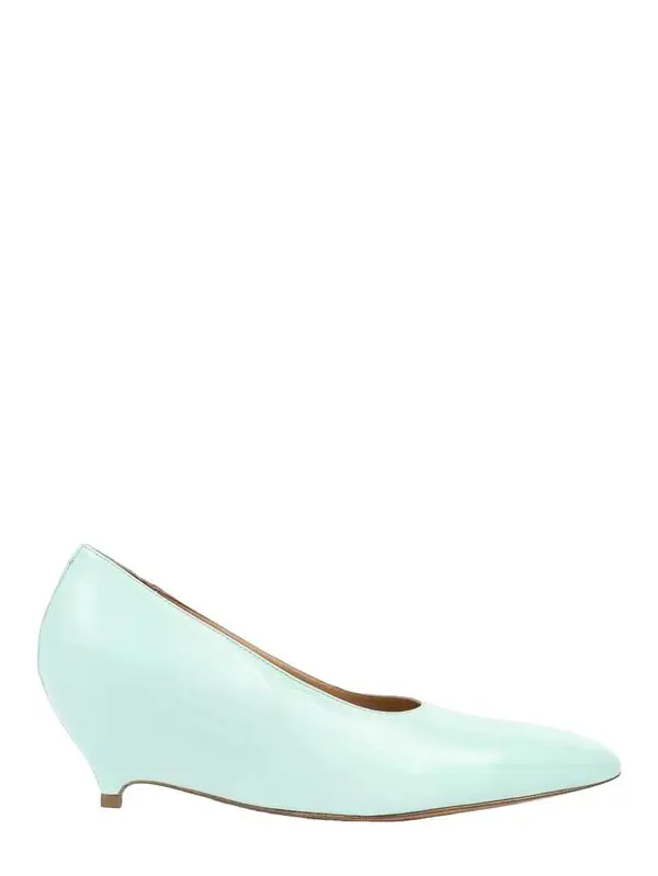 MAISON MARGIELA Leather Pointed Toe Pumps - Blue