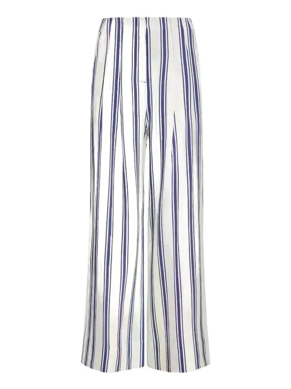 MARIE OLIVER Macbee Sailor Stripe Trousers - White