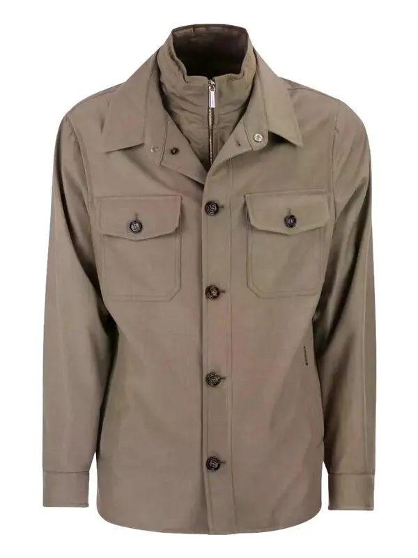 MOORER Dulac-pum Jacket - Brown