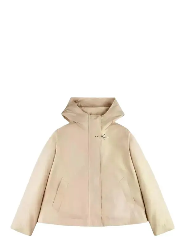 FAY Hooded Parka Coat - Neutrals