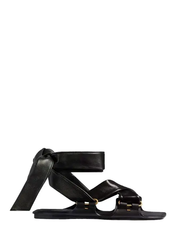 Khaite Boden Tied Sandals - Black