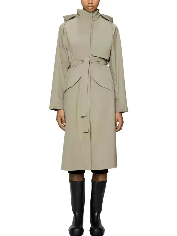 Rains Suva Hooded Parka - Neutrals