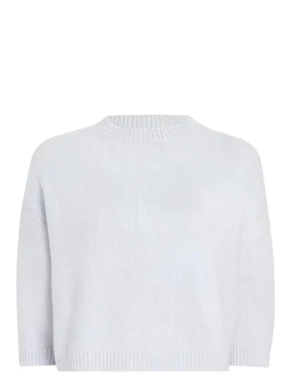 Khaite Sabina Cashmere Pullover Sweater - Blue